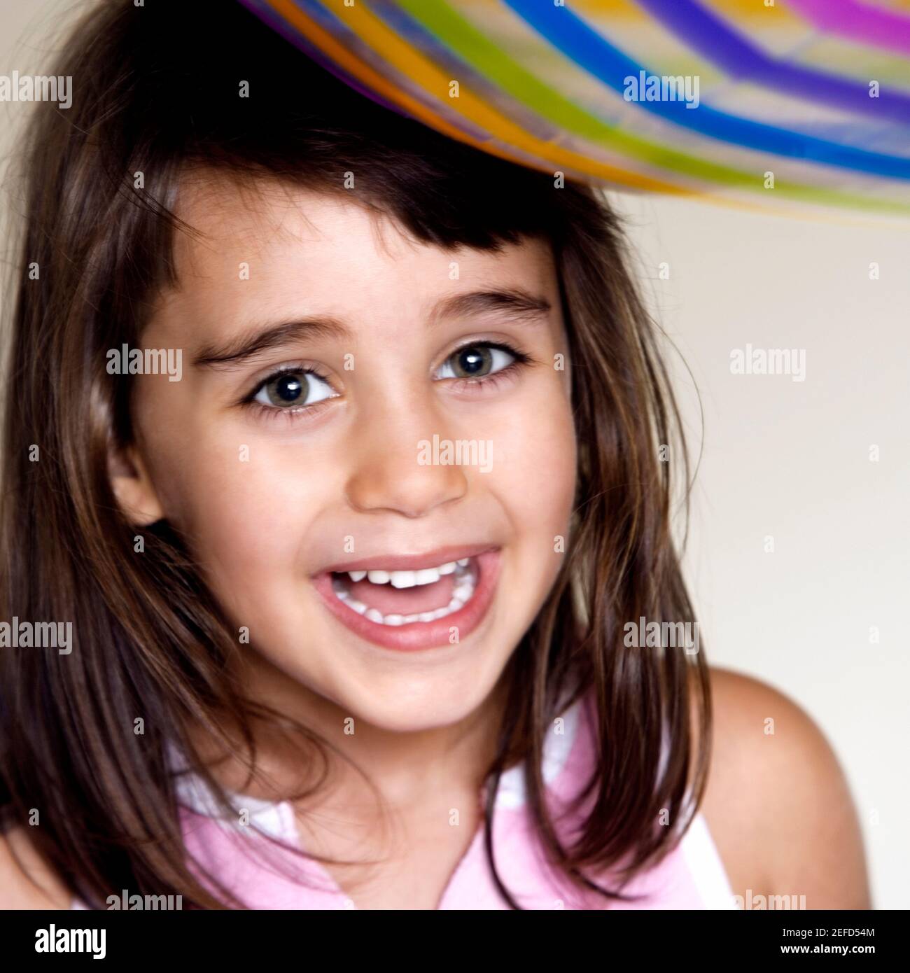 Portrait of a girl laughing Stock Photo - Alamy