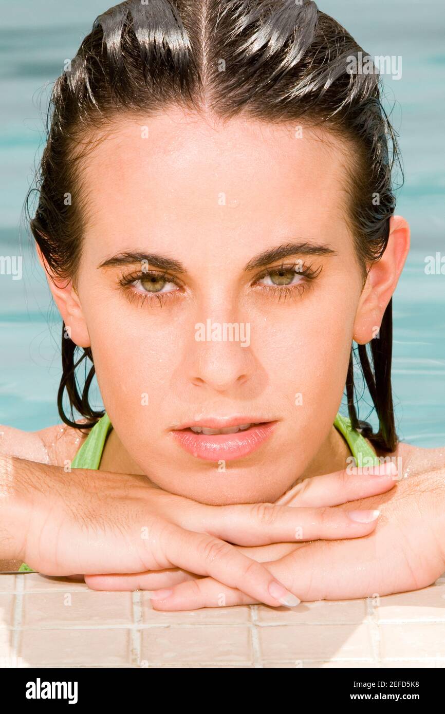 Swimming pool shadow person hi-res stock photography and images - Alamy