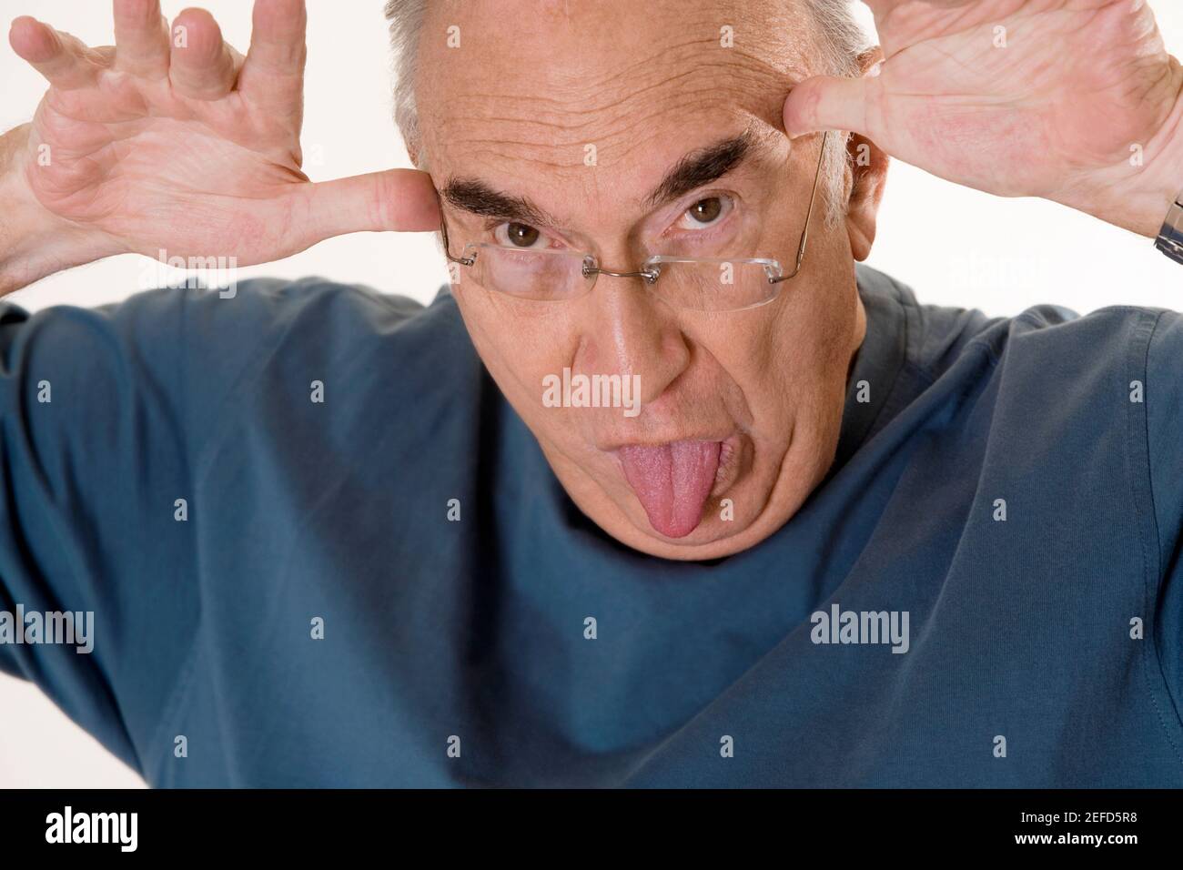 Close up old man making hi-res stock photography and images - Alamy