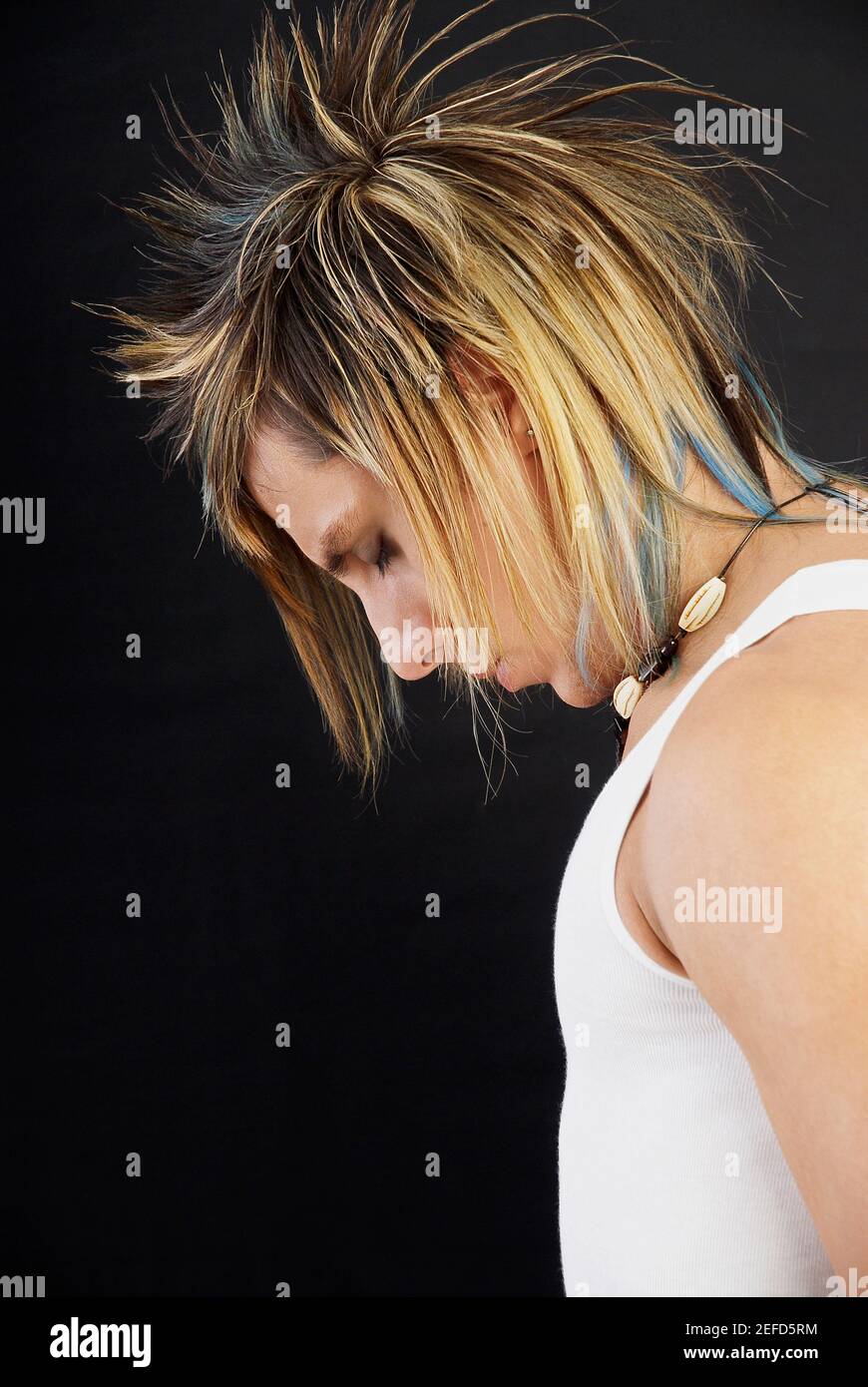 Side profile of a young man Stock Photo - Alamy