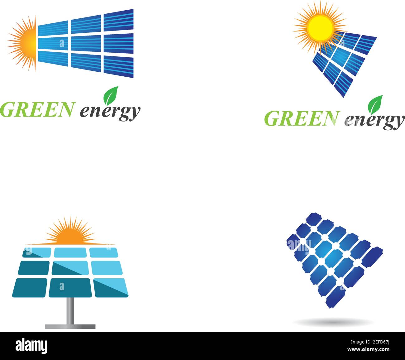 Solar panel logo illustration design Stock Vector Image & Art - Alamy