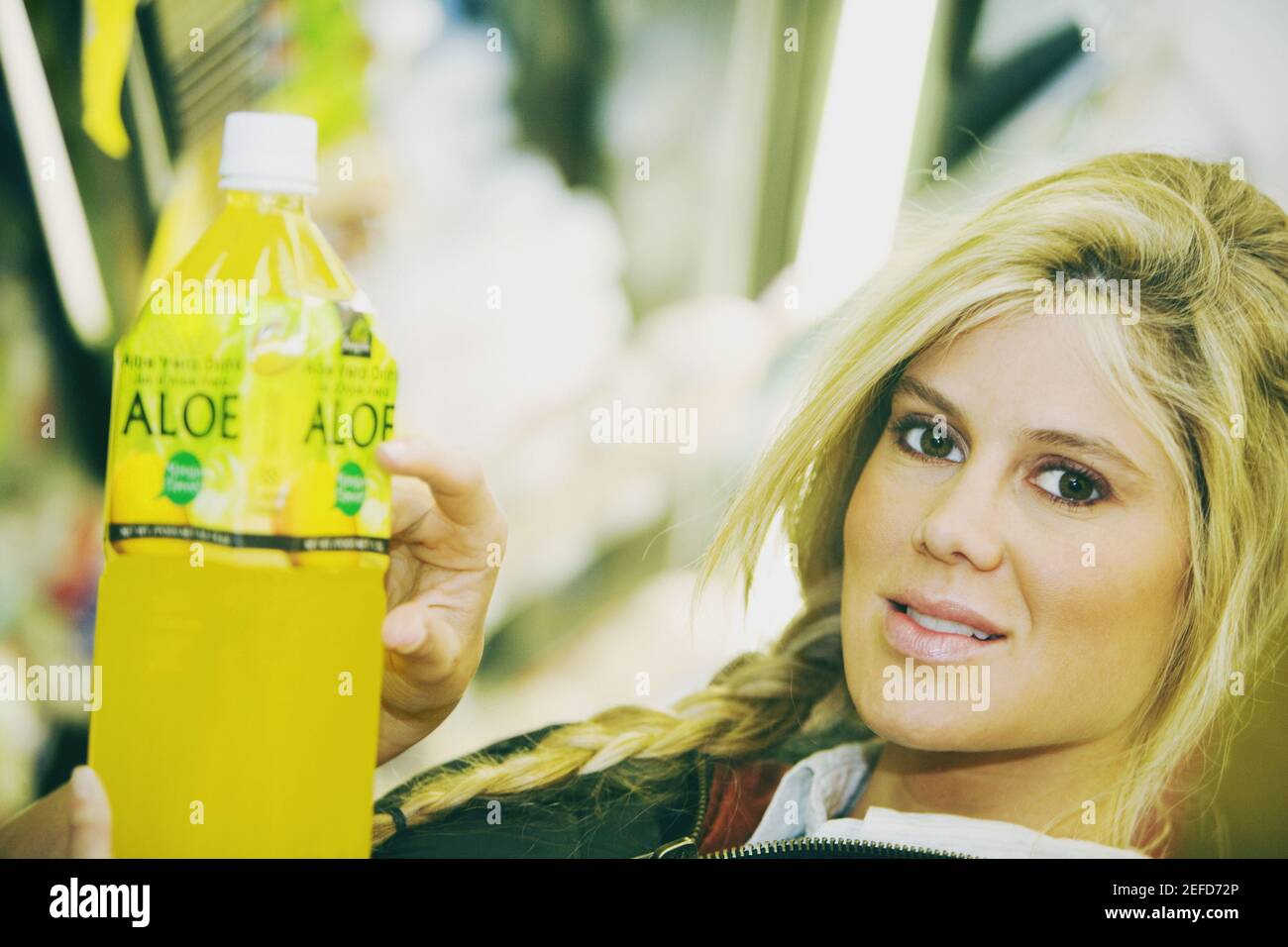 Woman with olive oil alone smile hi-res stock photography and images ...