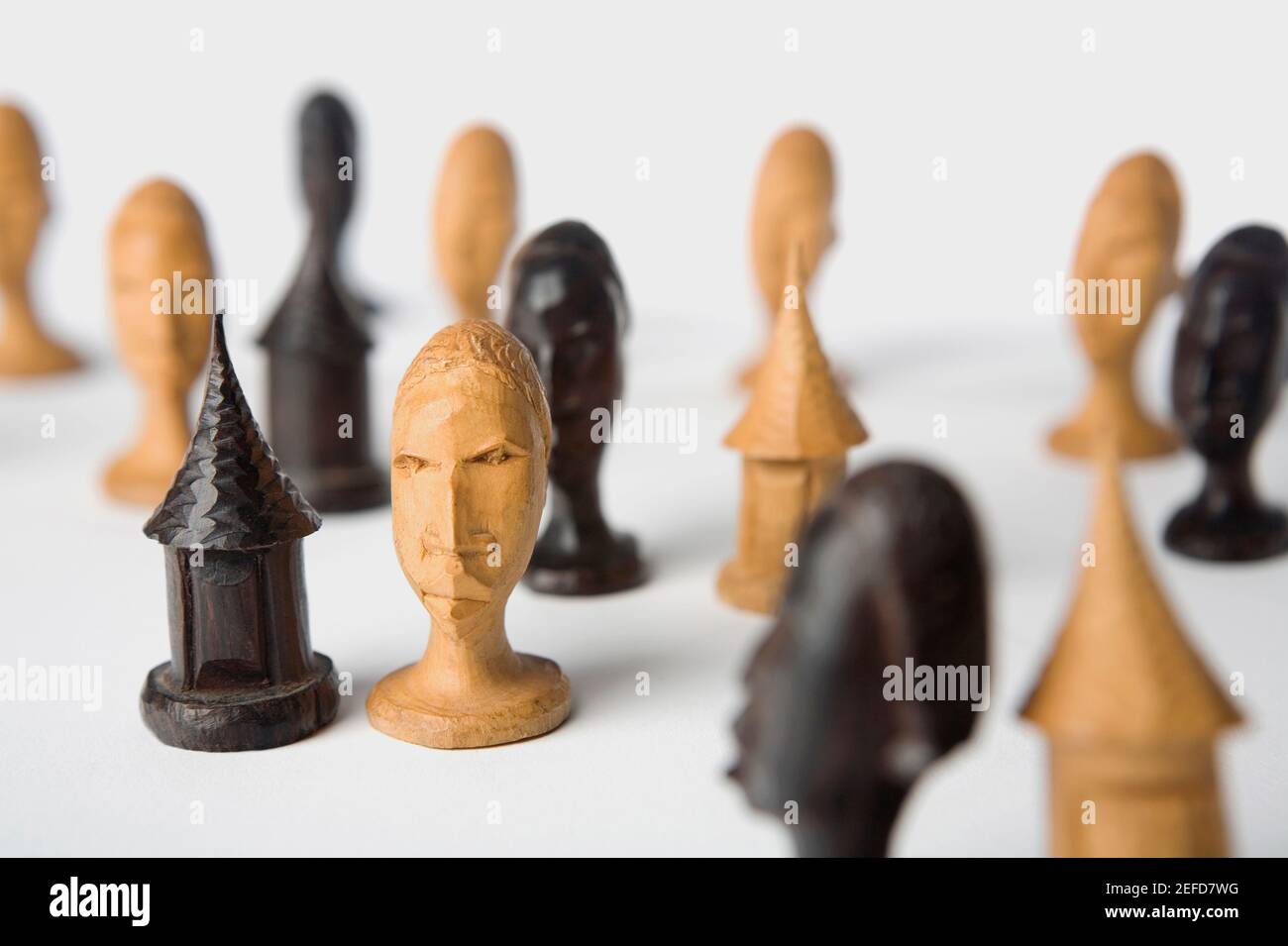 Close up of chess pieces Stock Photo - Alamy
