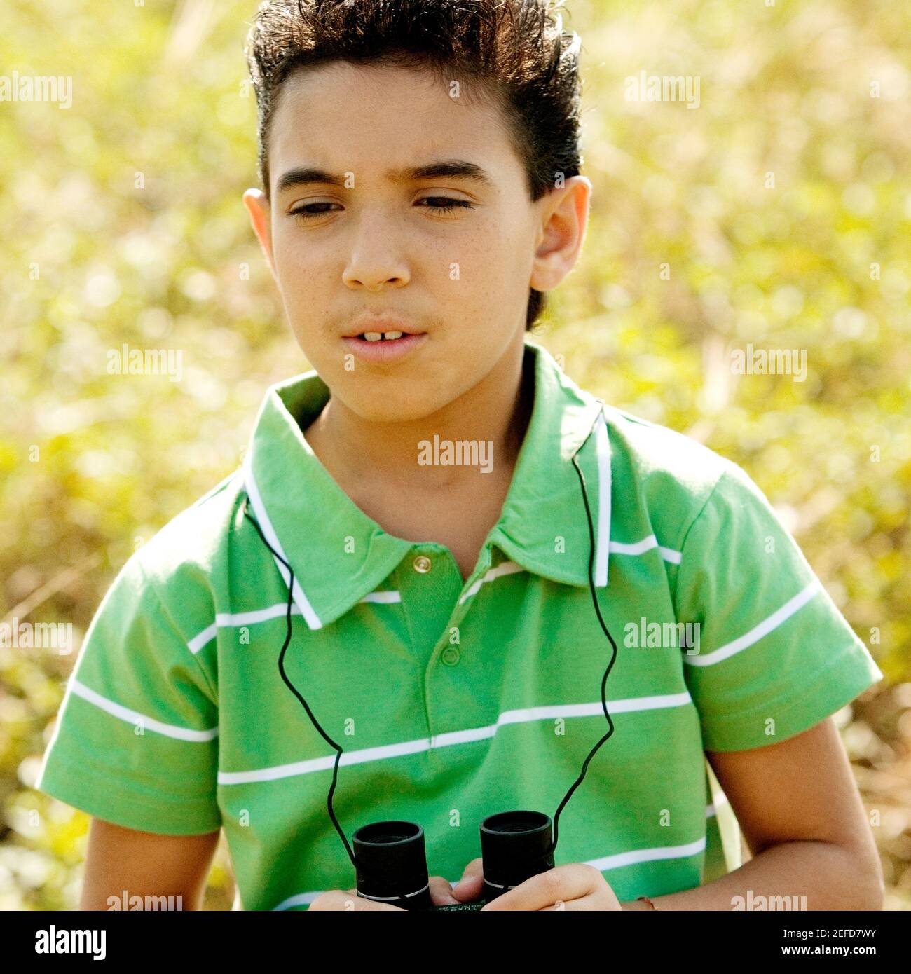 Child Binoculars Black And White High Resolution Stock Photography and ...
