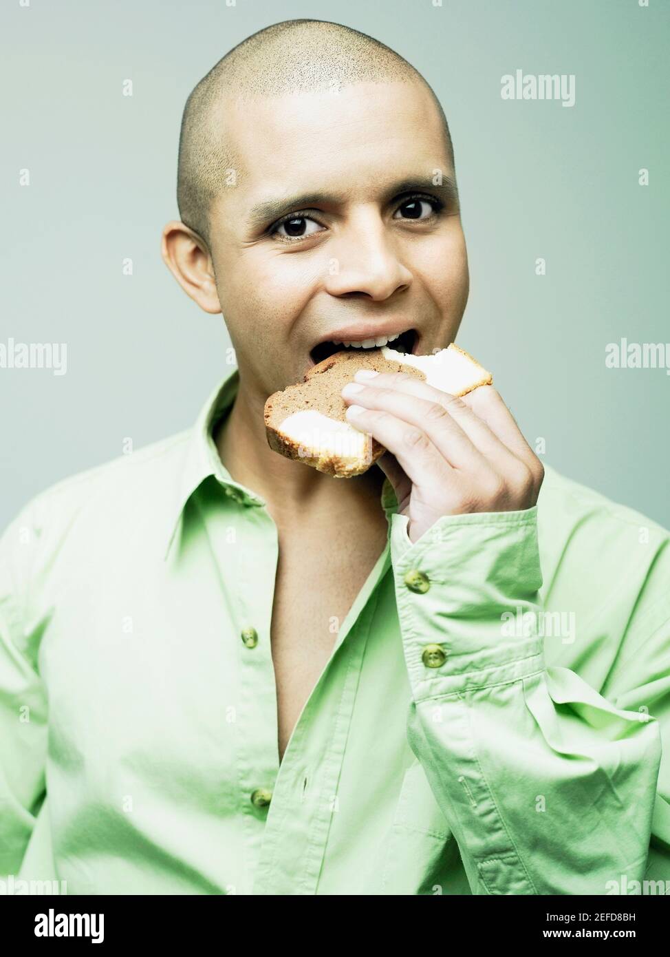 Man eating sandwich studio hi-res stock photography and images - Alamy