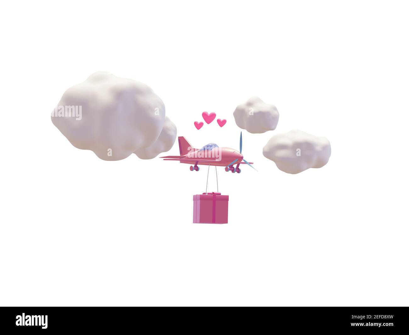 Vintage airplane in a box Cut Out Stock Images & Pictures - Alamy