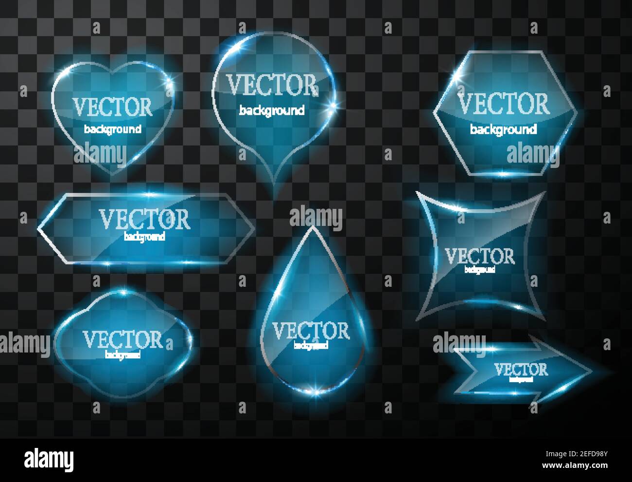 Glass vector button plane. Easy editable background Stock Vector Image & Art - Alamy