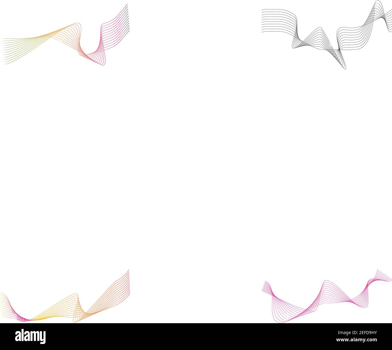 Colorful wave line illustration Stock Vector Image & Art - Alamy