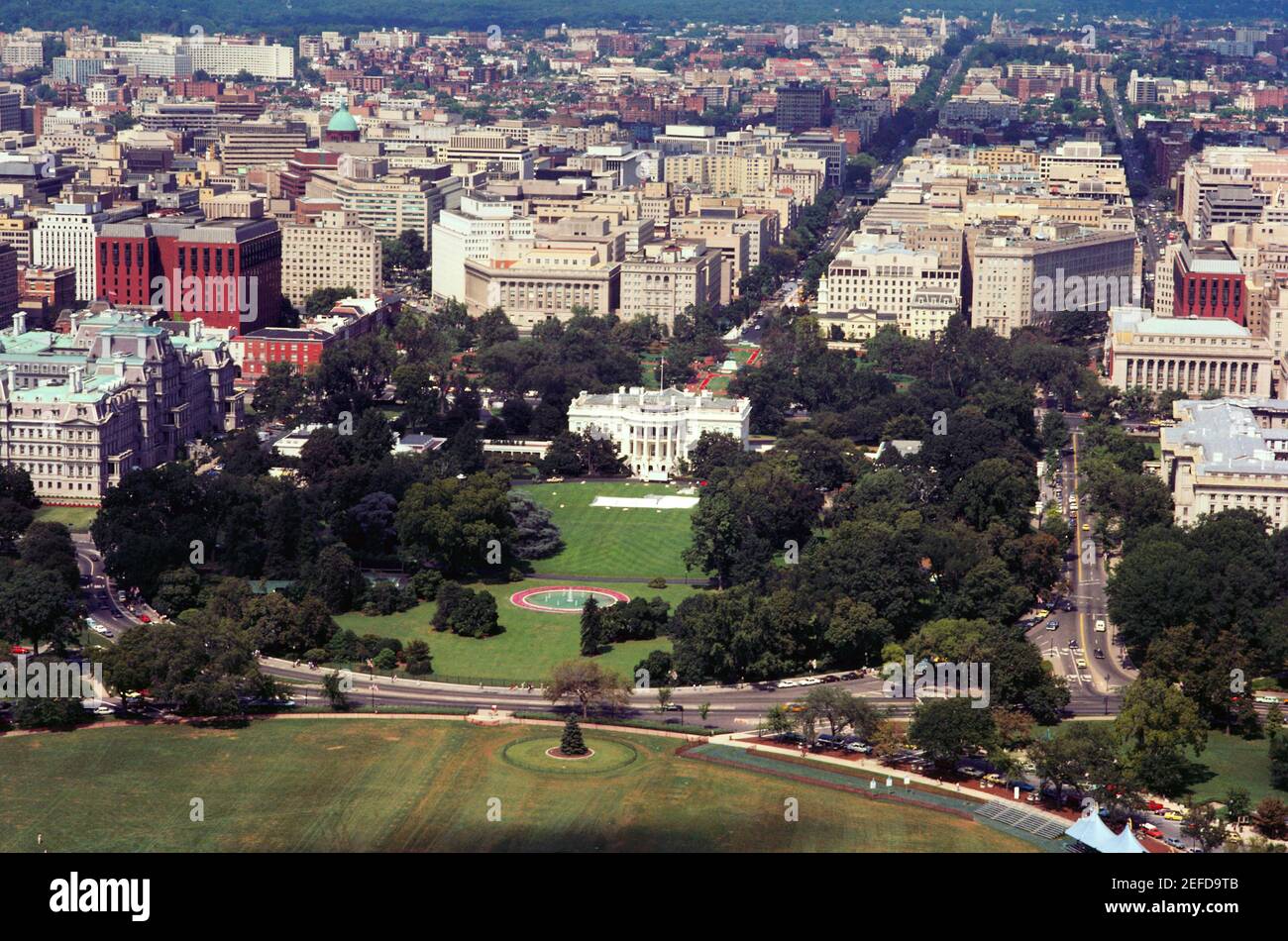 The white house washington dc aerial hi-res stock photography and ...