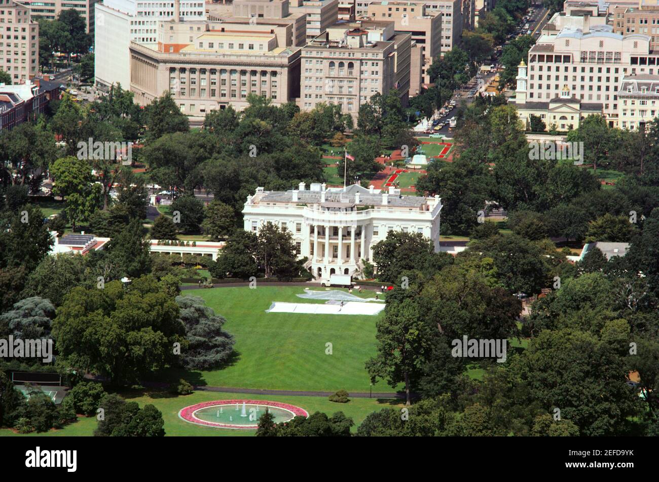 White house aerial view dc hi-res stock photography and images - Alamy