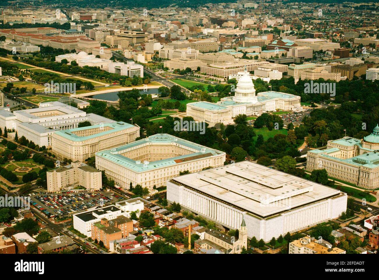 Aerial view of us capitol building hi-res stock photography and images ...