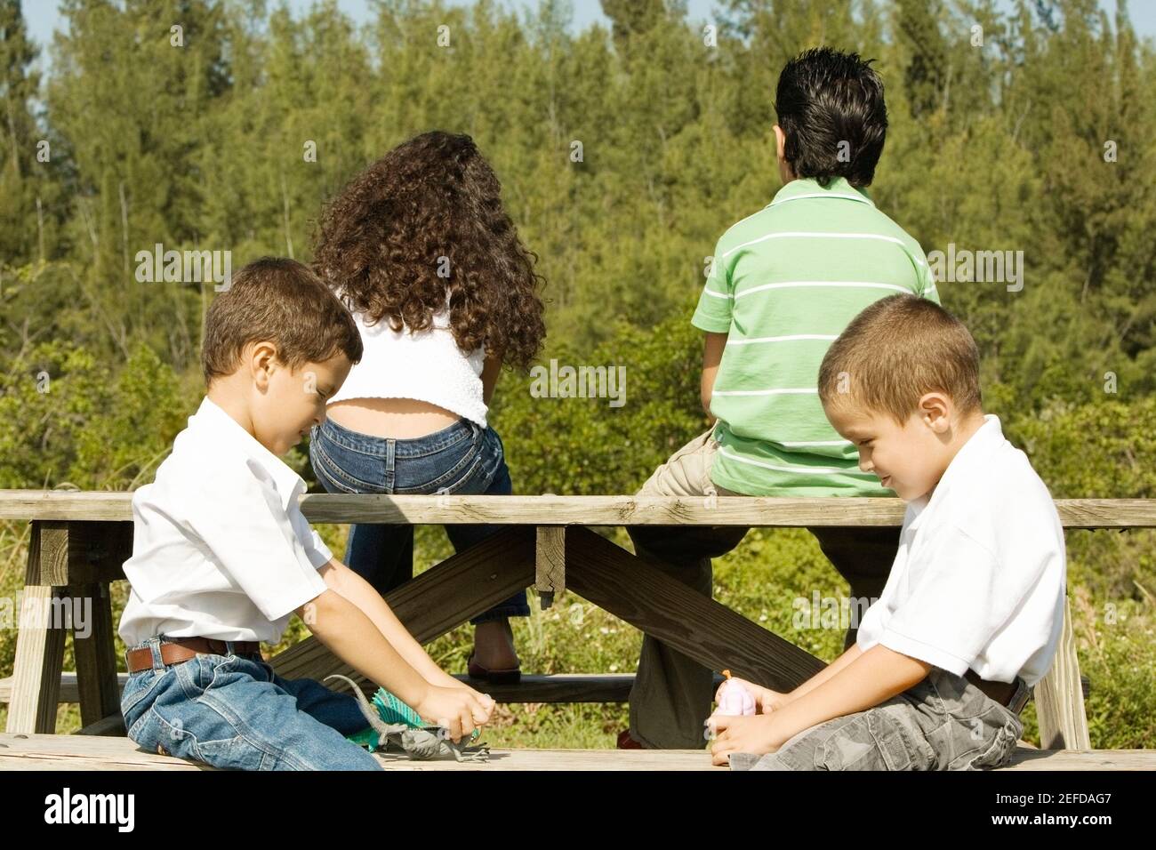 Child playing 8 9 years sibling hi-res stock photography and images - Alamy