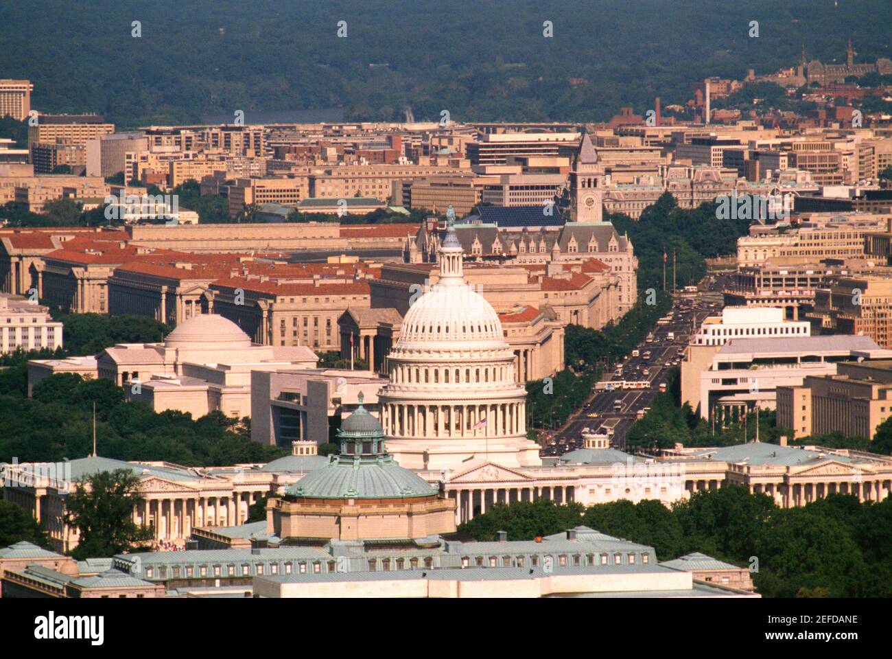 Aerial view of us capitol building hi-res stock photography and images ...