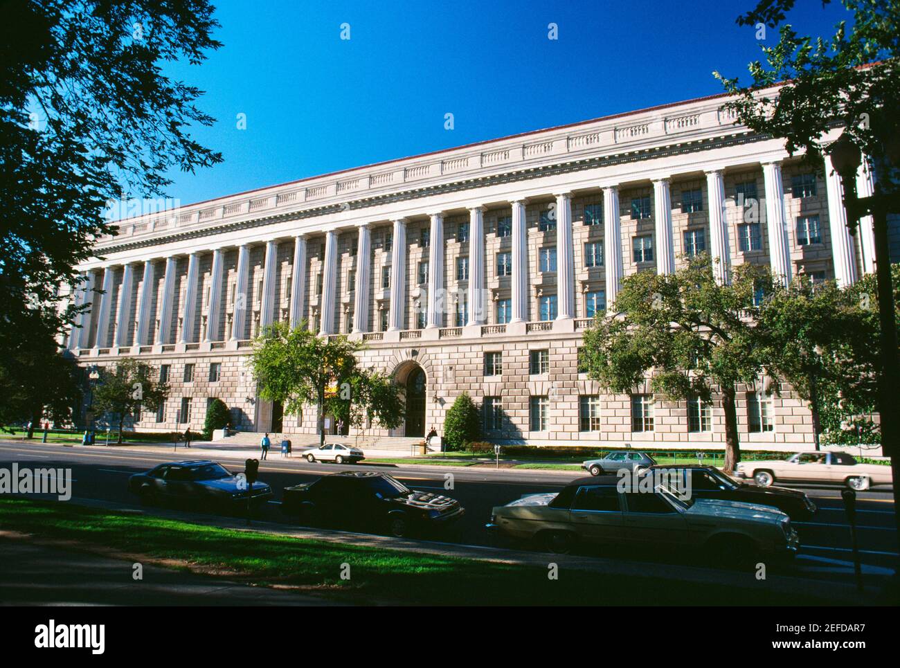 Facade of a government building, Internal Revenue Service building ...