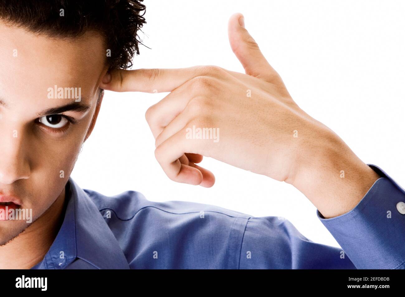 Man pointing hand gun camera hi-res stock photography and images - Alamy