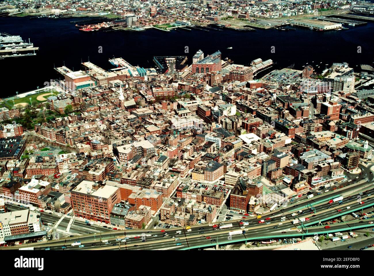 Birds eye view of boston hi-res stock photography and images - Alamy
