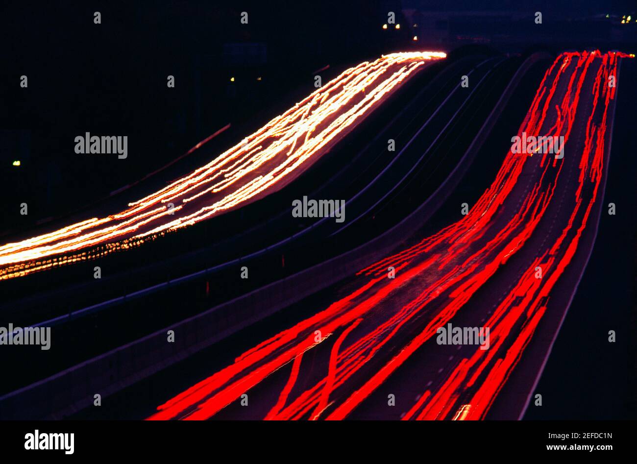 Metro system Train and Traffic in northern Virginia Stock Photo - Alamy