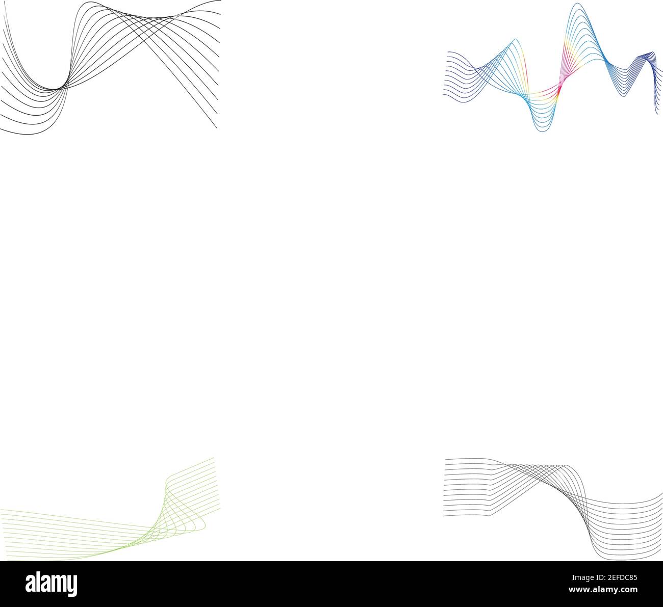 Colorful wave line illustration Stock Vector Image & Art - Alamy