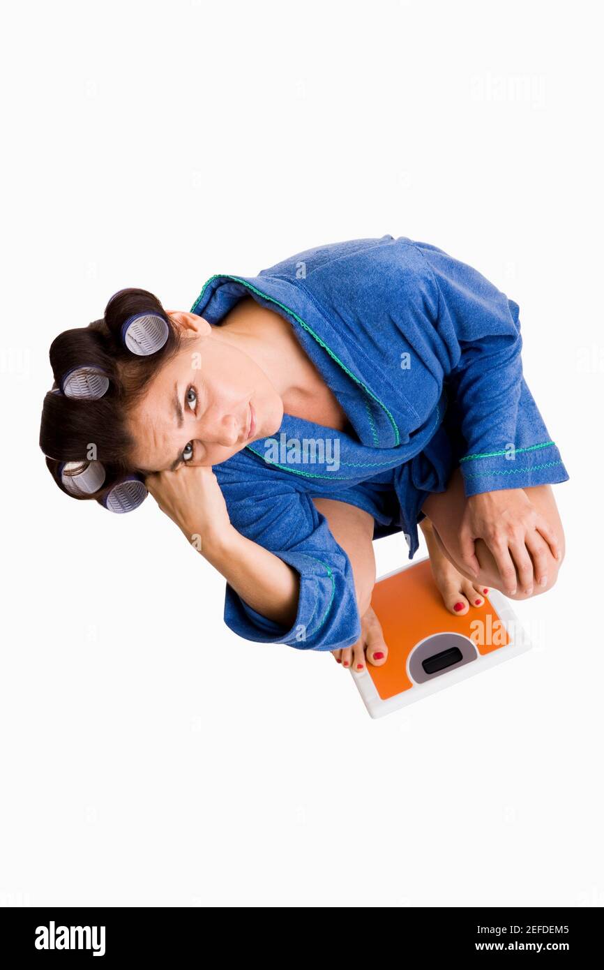 Portrait Young Woman Crouching Barefoot High Resolution Stock ...