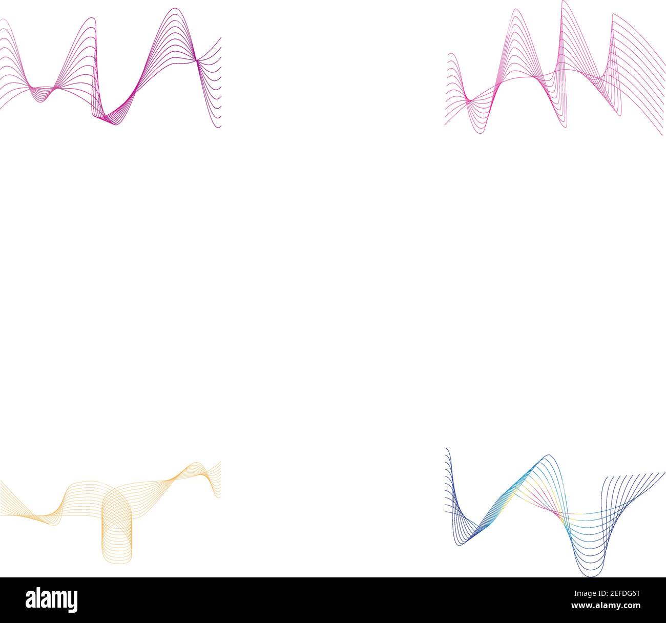 Colorful wave line illustration Stock Vector Image & Art - Alamy