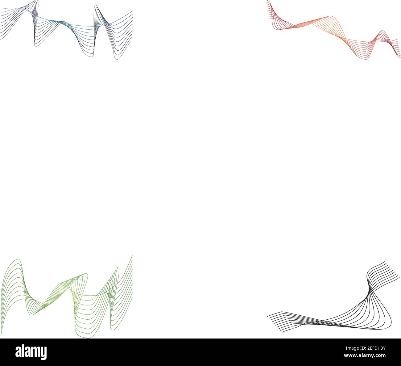 Colorful wave line illustration Stock Vector Image & Art - Alamy