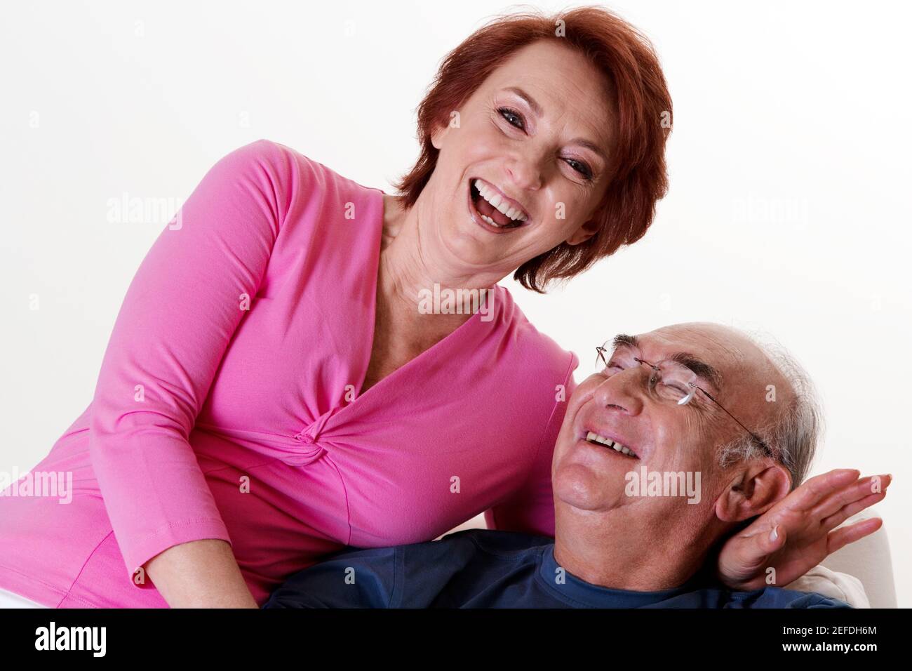 Laughing woman baby boomer hi-res stock photography and images - Alamy