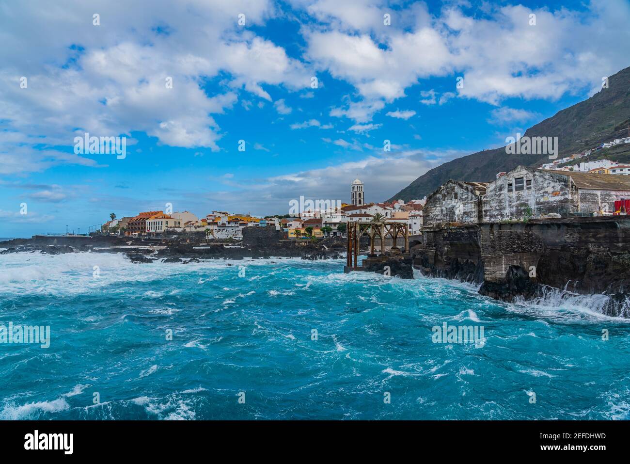Natural pools, Piscinas Naturales de Garachico El Caleton, during ...