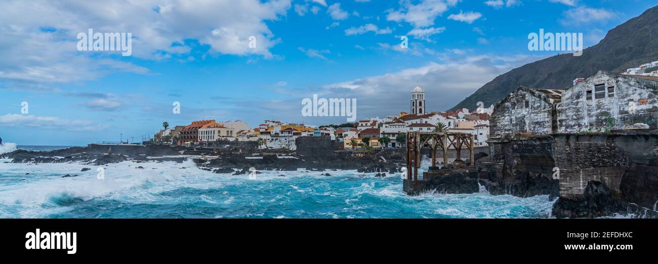 Natural pools, Piscinas Naturales de Garachico El Caleton, during ...