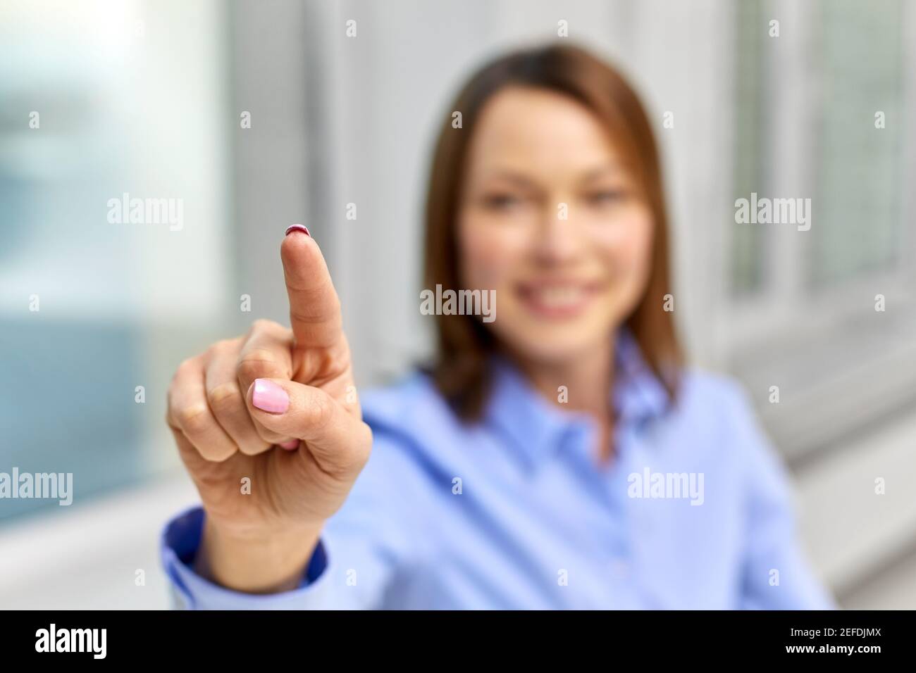 Hand finger touch hi-res stock photography and images - Alamy