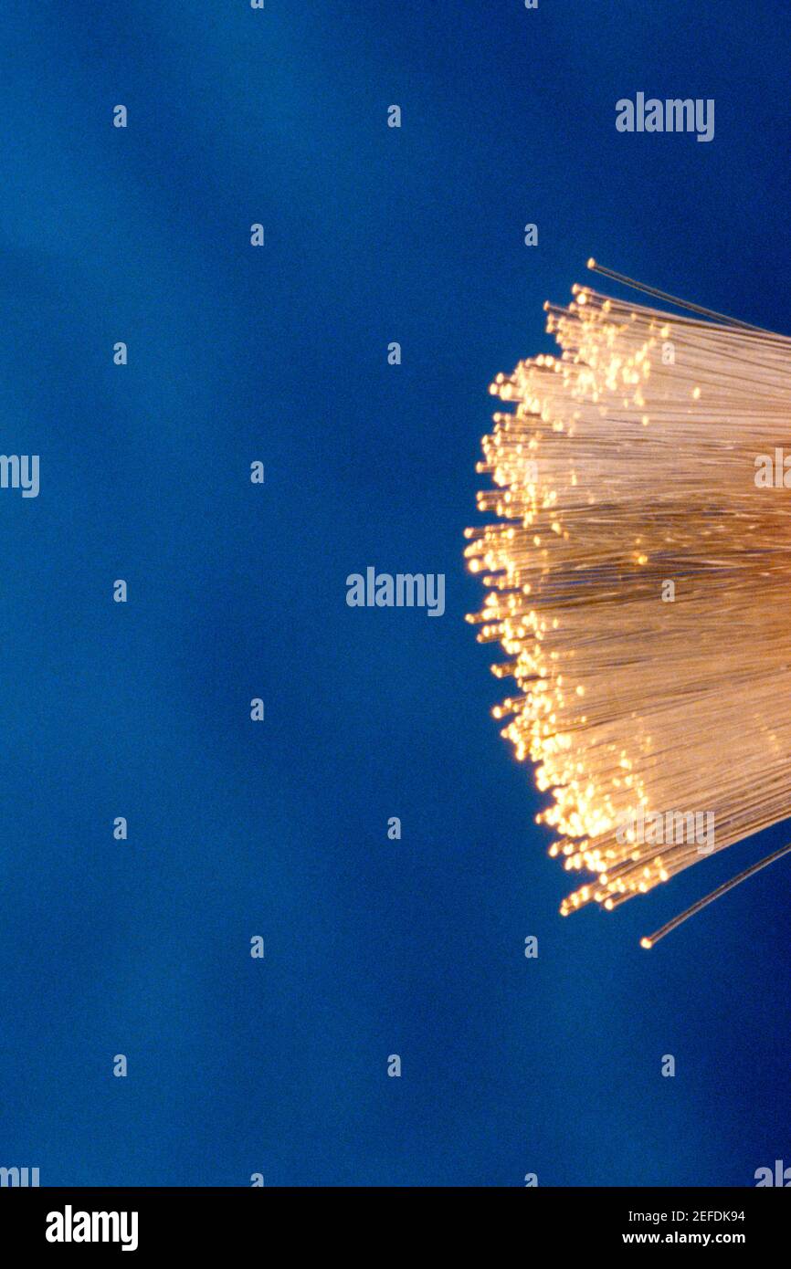 Colored fiber optic cables hi-res stock photography and images - Alamy