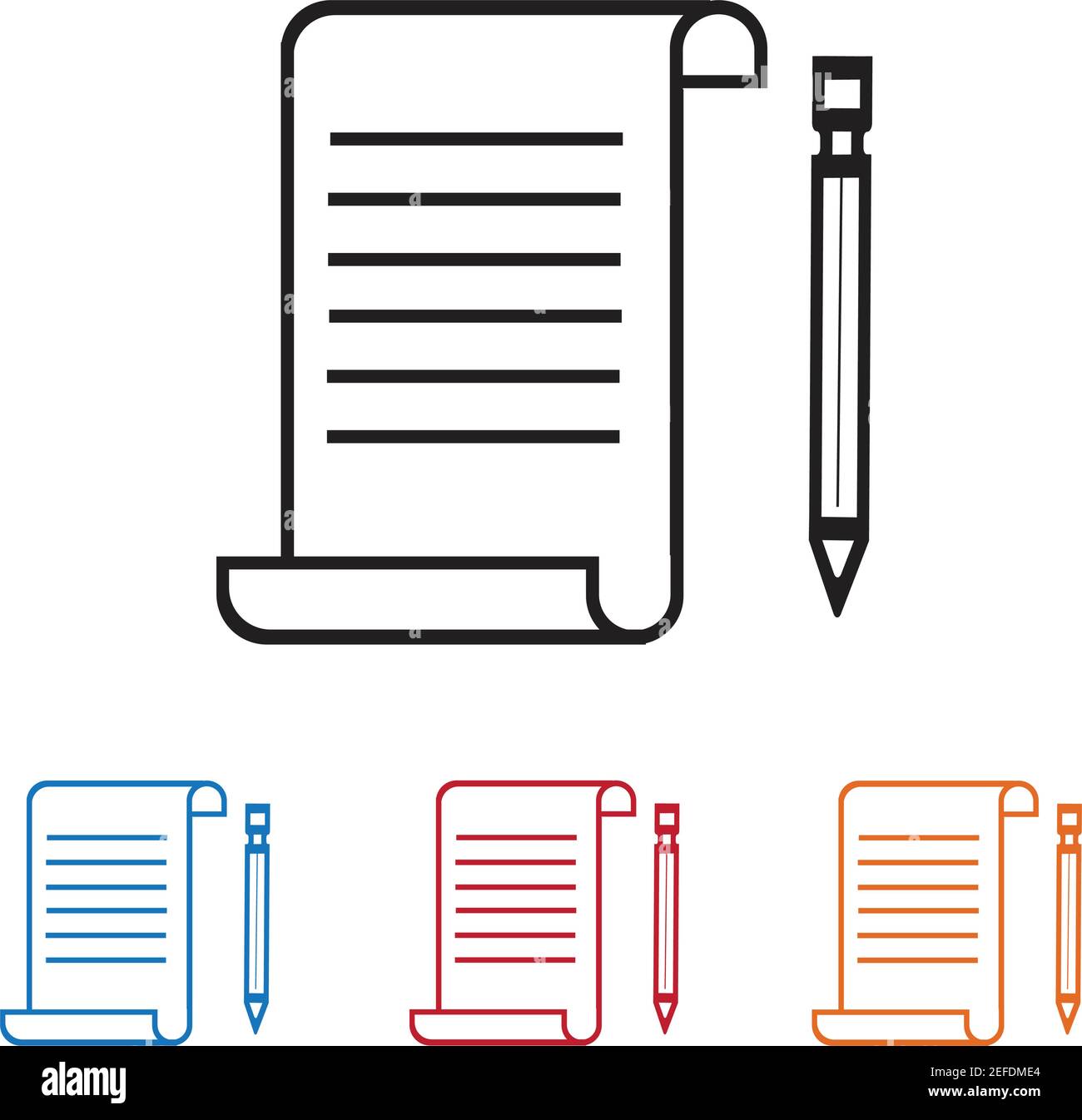 Documents icon stock vector illustration flat design Stock Vector Image ...