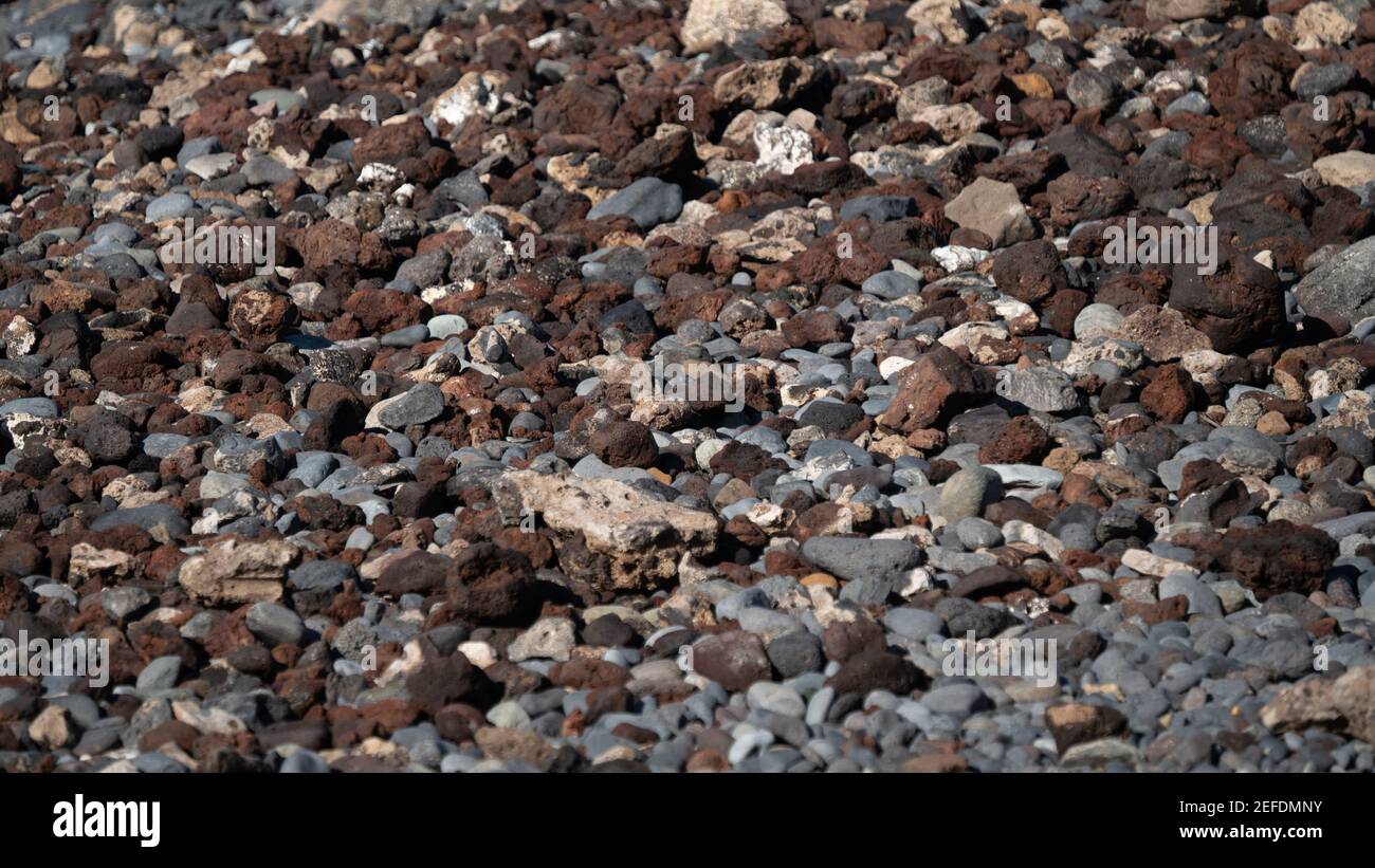Nature background from gray sea pebbles or lava rocks Stock Photo - Alamy