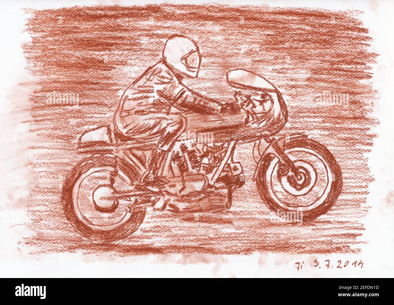 vintage car, classic oldtimer, manual pencil drawing Stock Photo - Alamy
