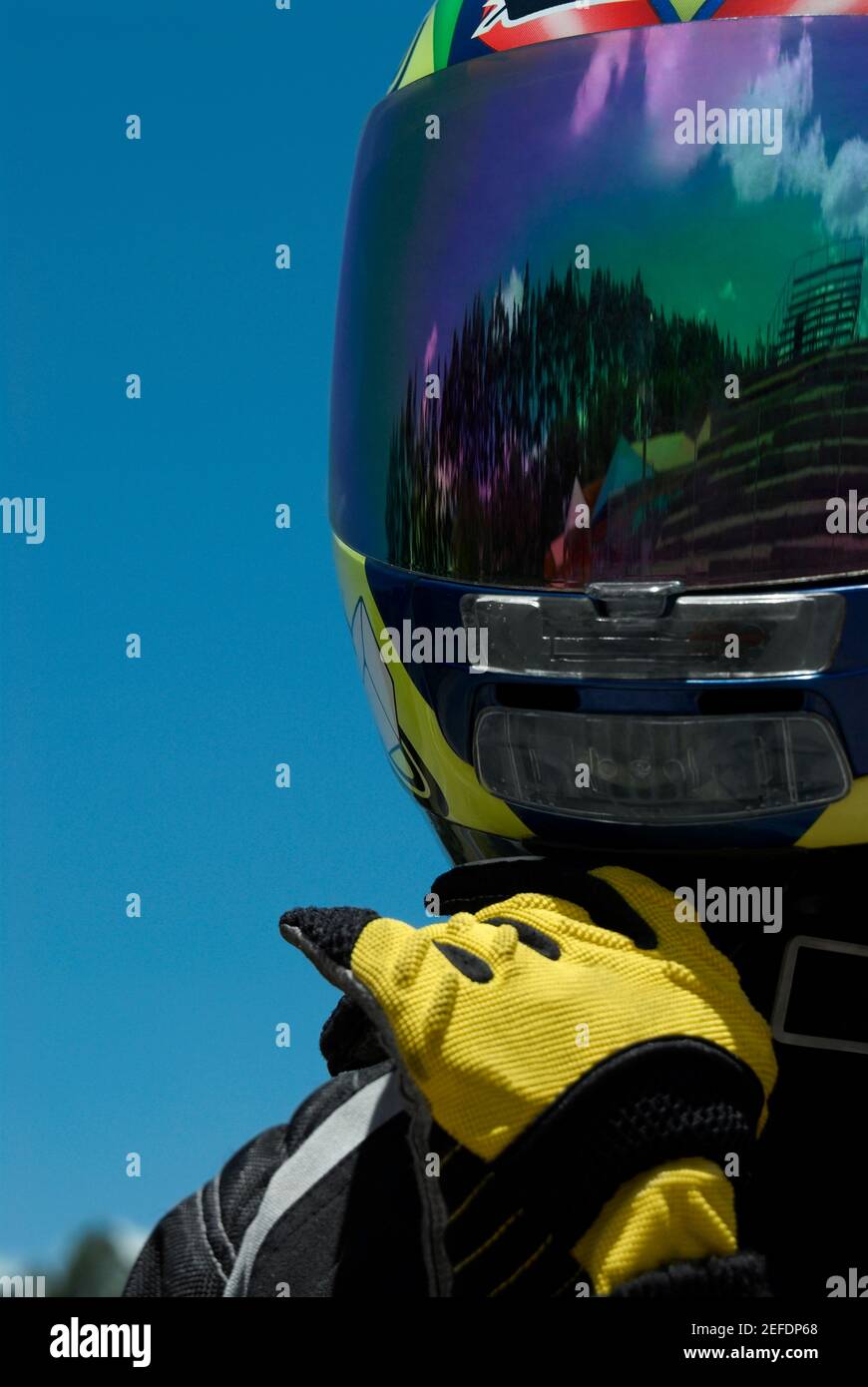 Crash helmet and blue hi-res stock photography and images - Alamy