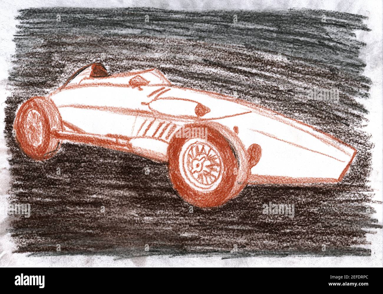 ferrari 250 gto, vintage race car, manula drawing, pencil Stock Photo ...