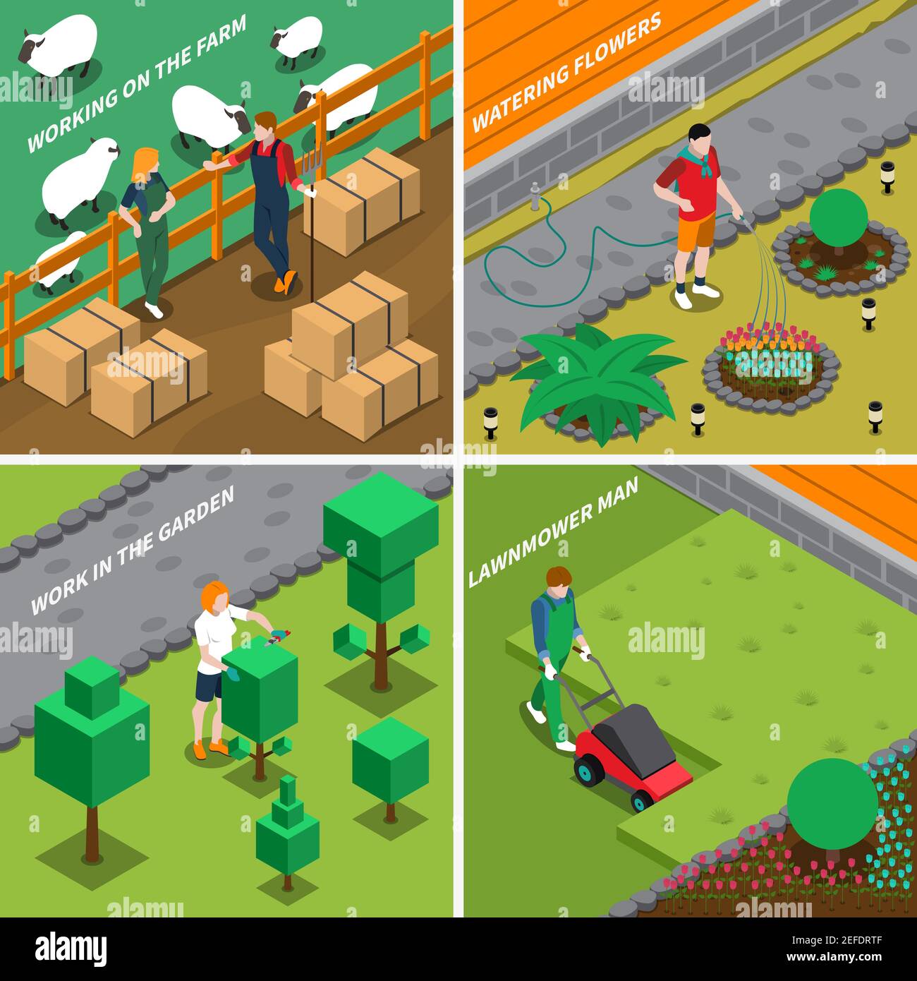 Cutting agronomy Stock Vector Images - Alamy