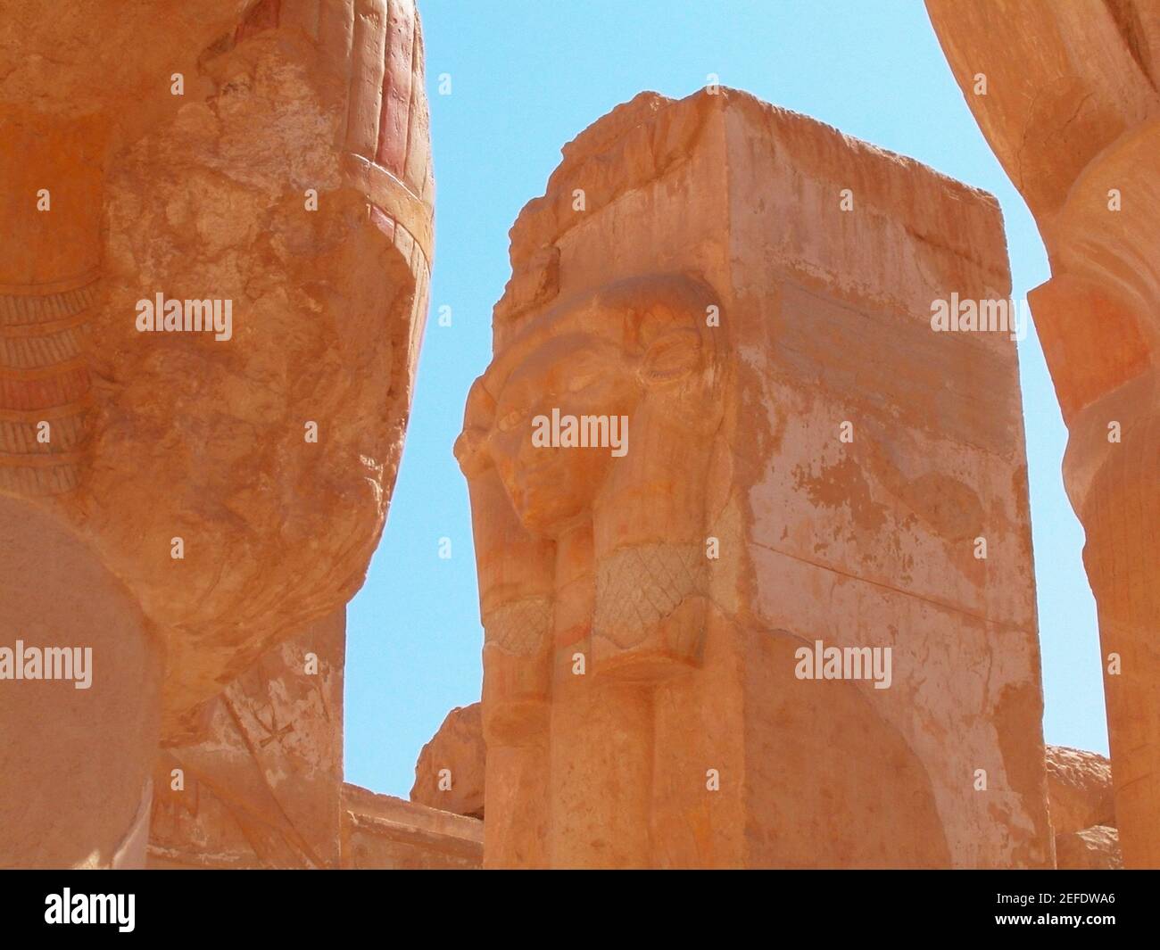 Close-up of sculpture engraved on the stone walls, Egypt Stock Photo ...