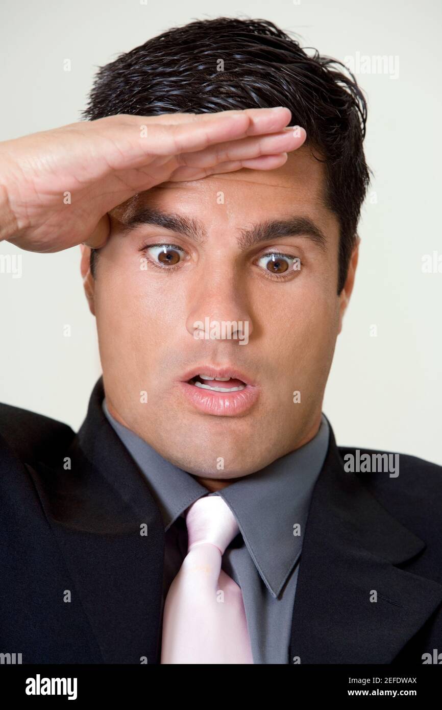 Close up businessman saluting hi-res stock photography and images - Alamy