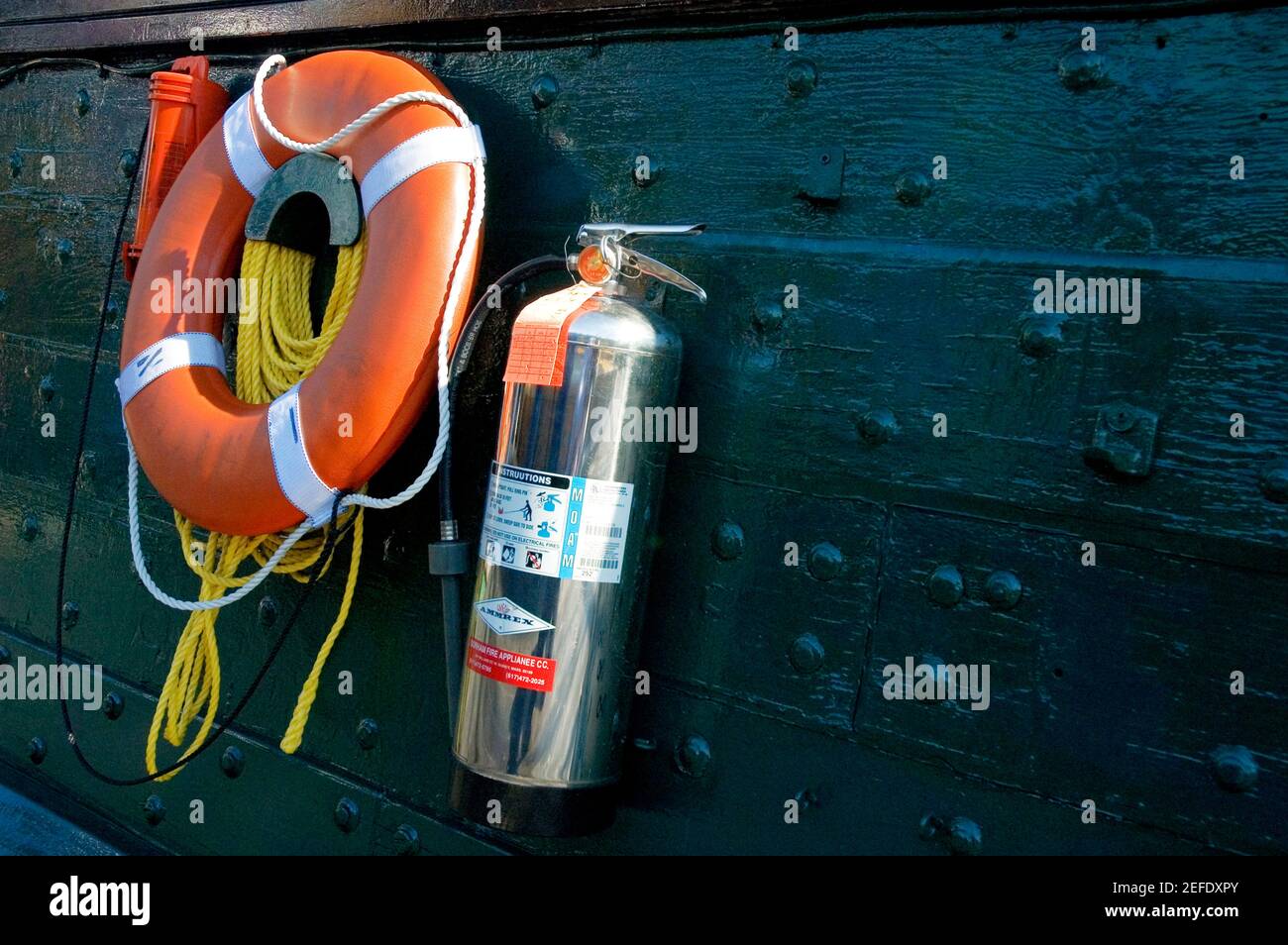 Ship fire extinguisher hi-res stock photography and images - Alamy