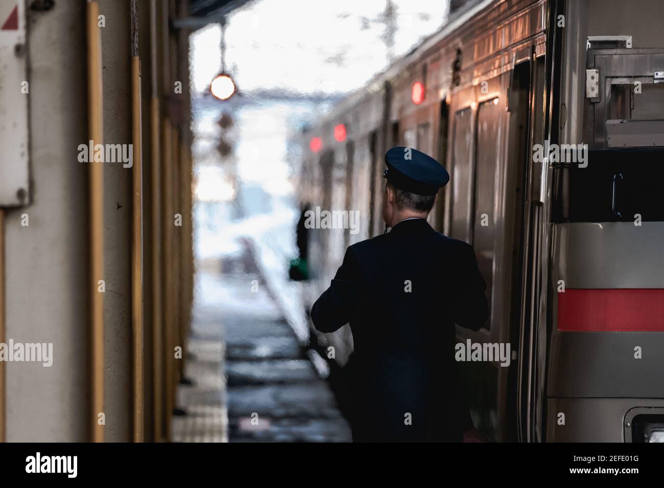 Railway platforms background hi-res stock photography and images - Alamy