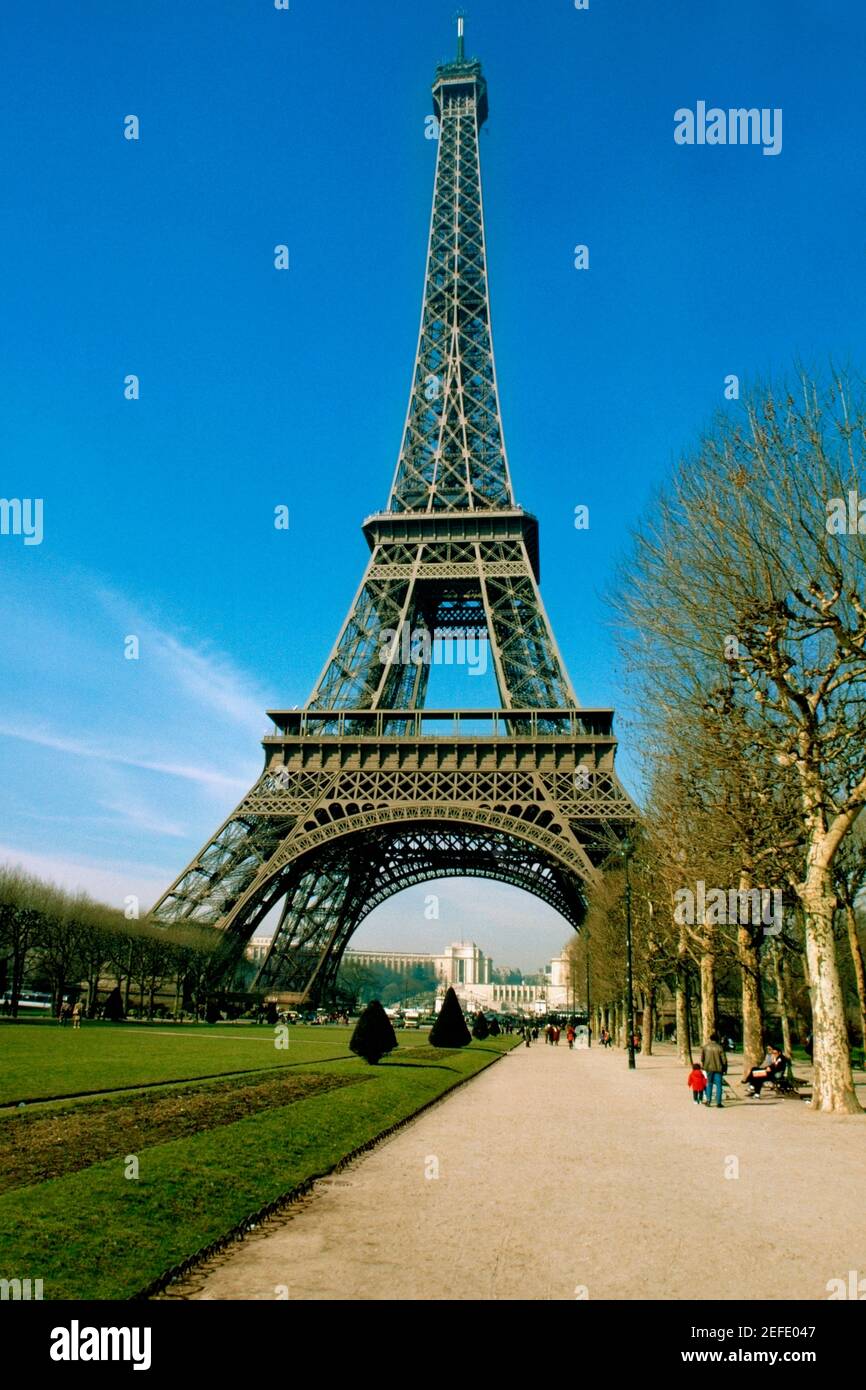 Low angle view of Eiffel Tower, Paris, France Stock Photo - Alamy