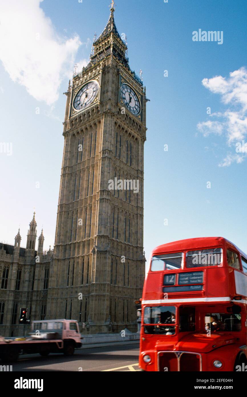 London bus big ben vertical hi-res stock photography and images - Alamy