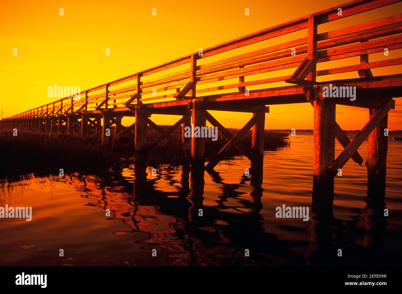 Bridge across a river, Cape Cod, Massachusetts, USA Stock Photo - Alamy