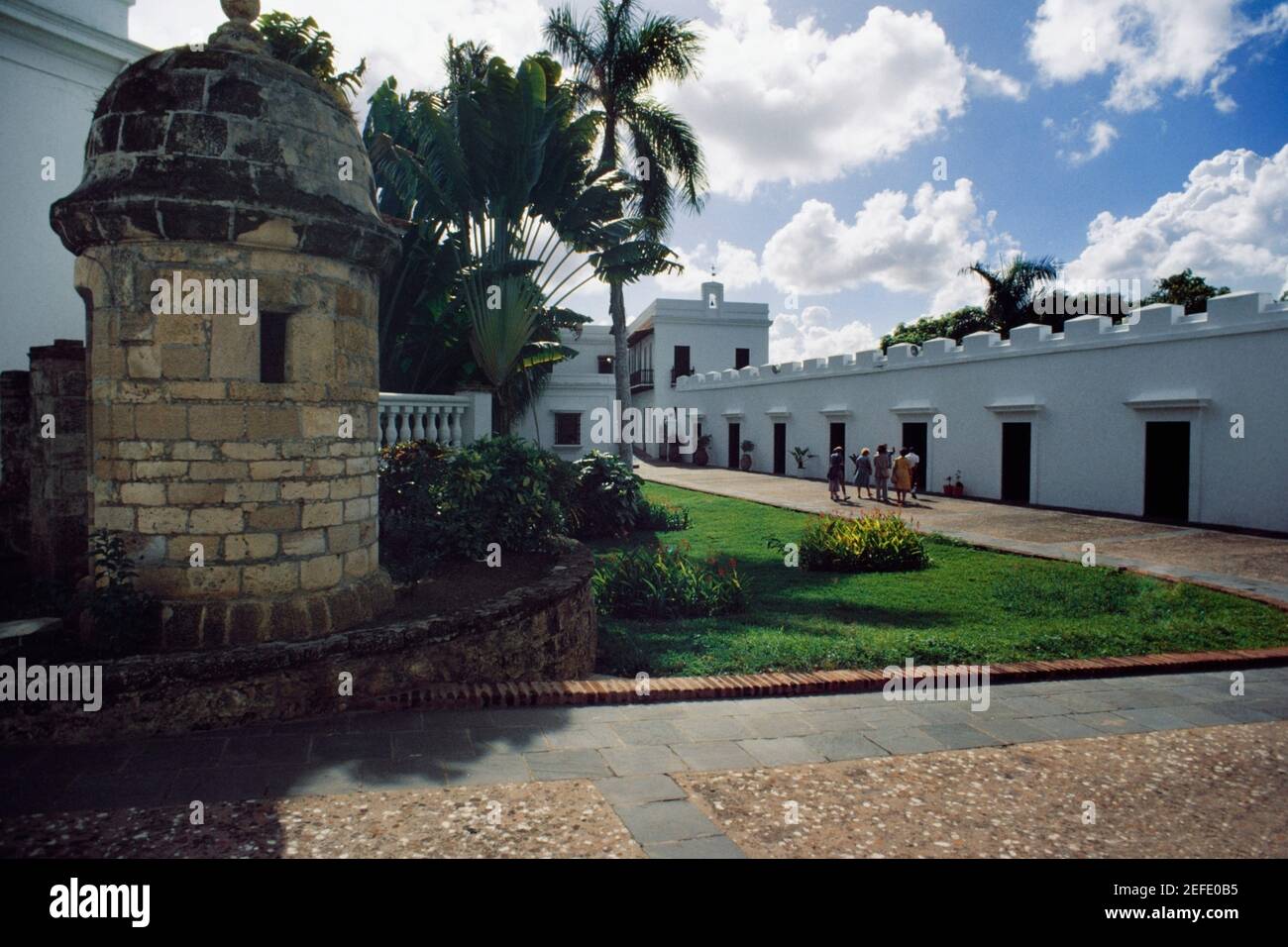 Side view of a white building, Old San Juan, Puerto Rico Stock Photo ...