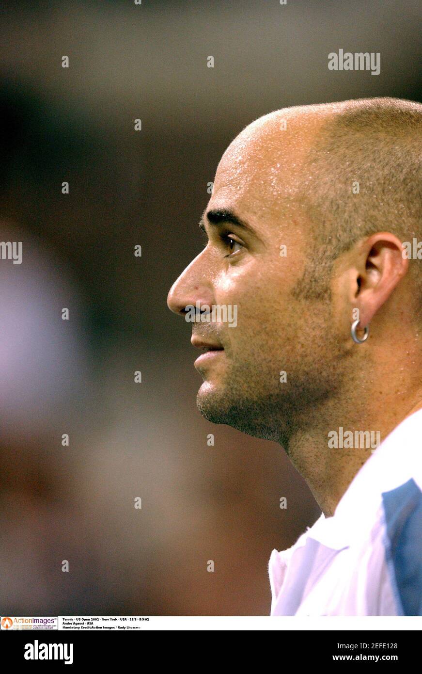 2002 us open agassi hi-res stock photography and images - Alamy