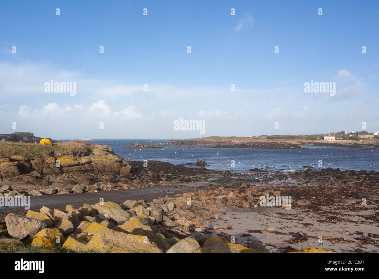 Coast in Porspoder during a sunny winter day Stock Photo - Alamy