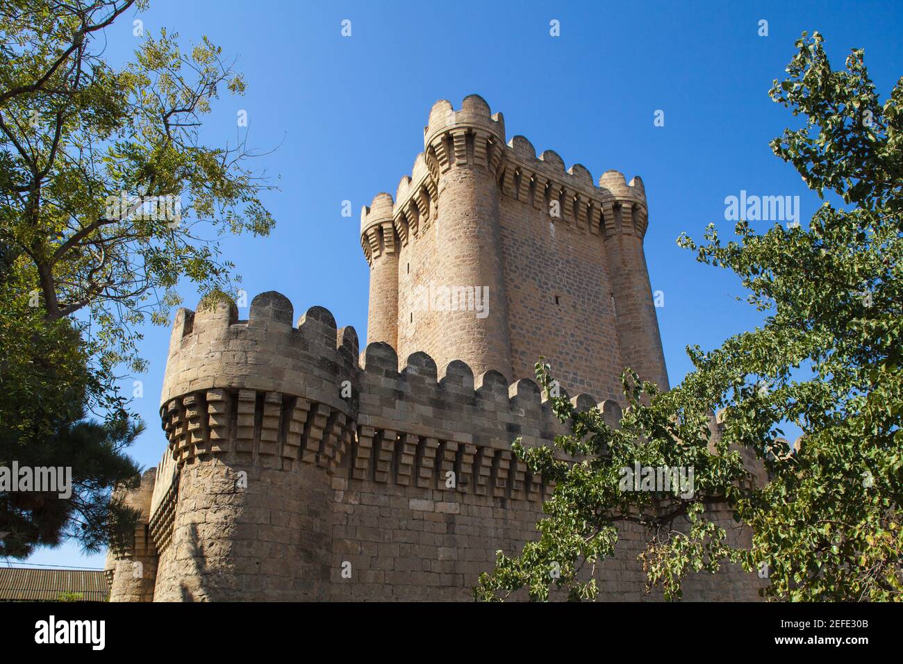 Azerbaijan, Absheron Peninsula, Mardekan, Mardakan castle Stock Photo ...