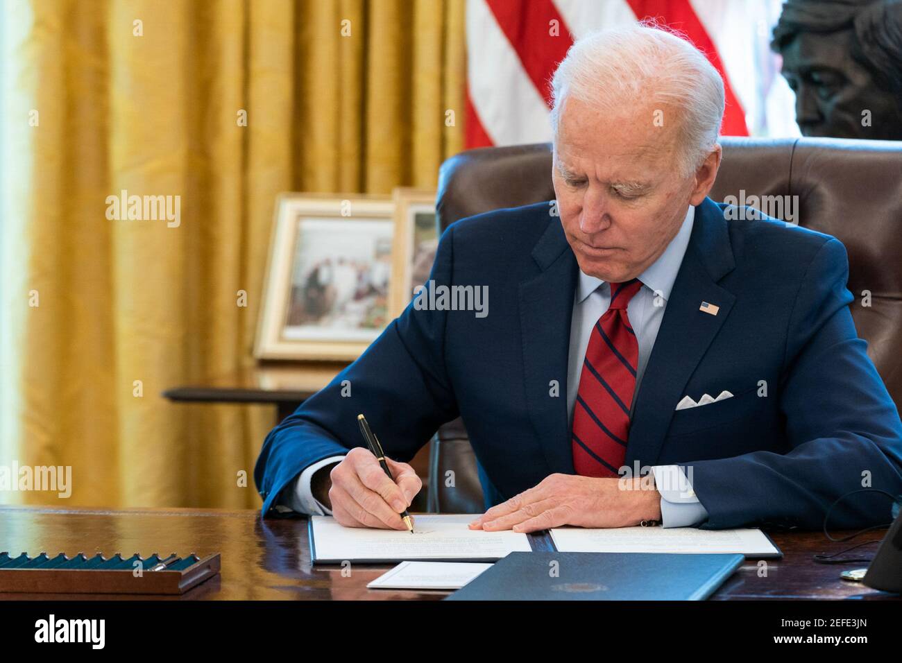President Joe Biden signs two executive orders on healthcare Thursday ...