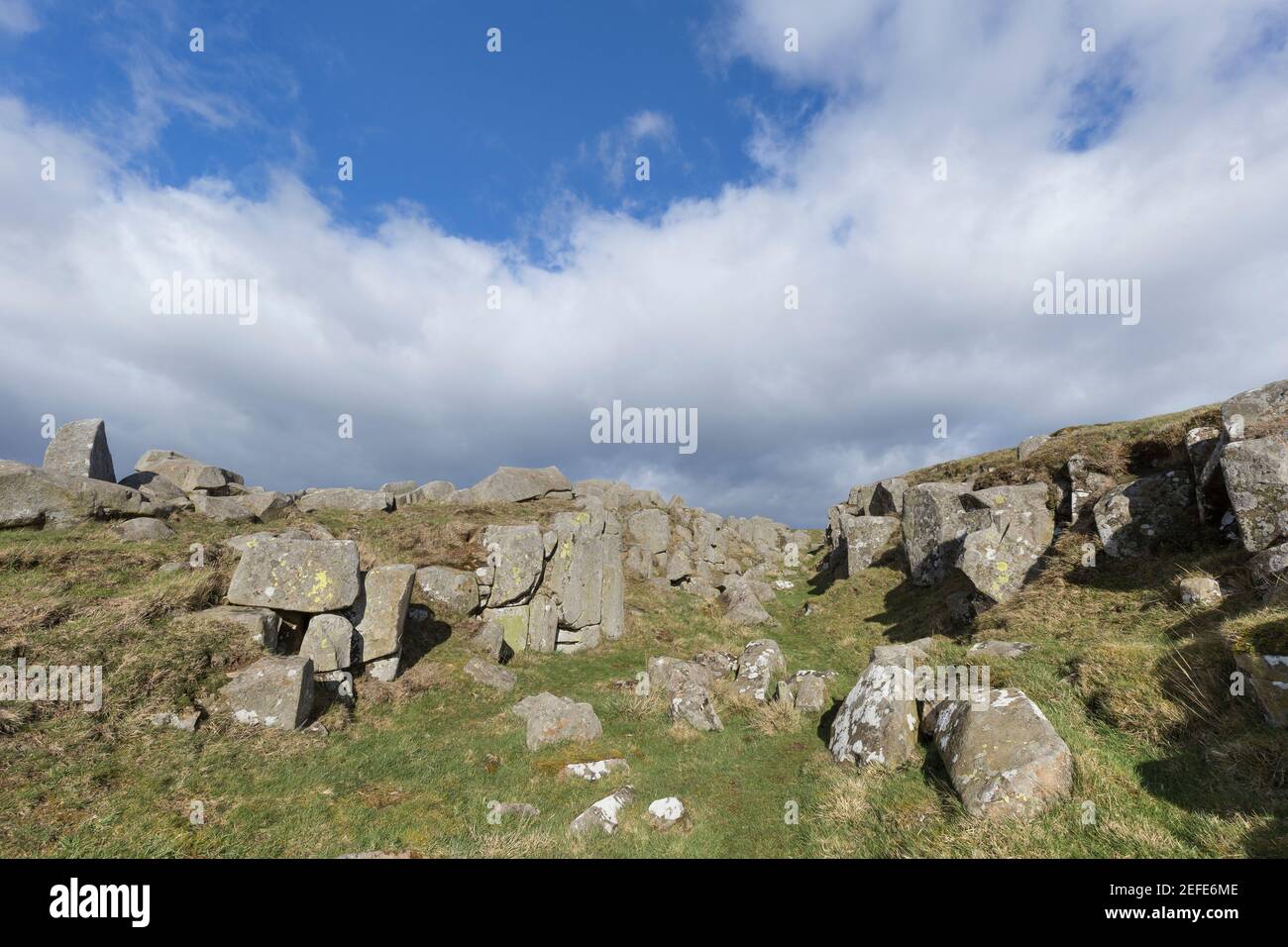 Limestone Corner, Hadrian's Wall, Northumberland, UK Stock Photo - Alamy