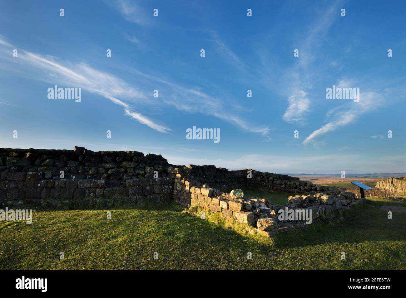 Turret 45A on Walltown Crags, Hadrian's Wall, Northumberland, UK Stock ...